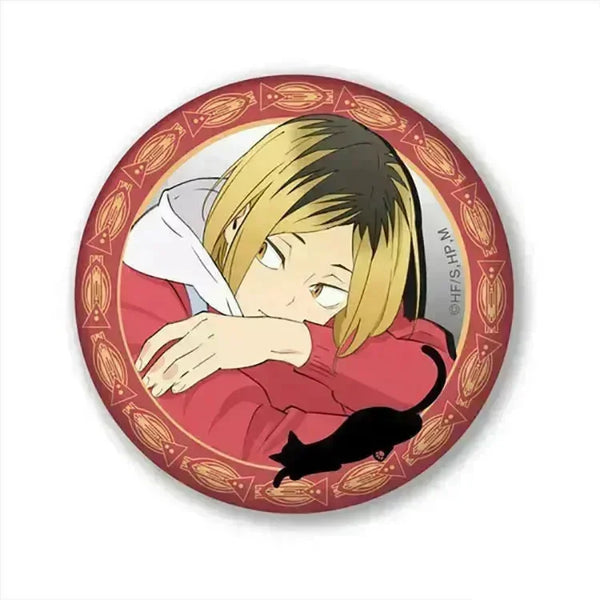 Haikyu! Anime Merch - Kenma Kozume Sparkling Tin Badge – Doki Doki Land
